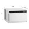 LG 12,000 BTU Dual Inverter Smart Window Air Conditioner, 115V Cools 550 Sq. Ft., Energy Star ...